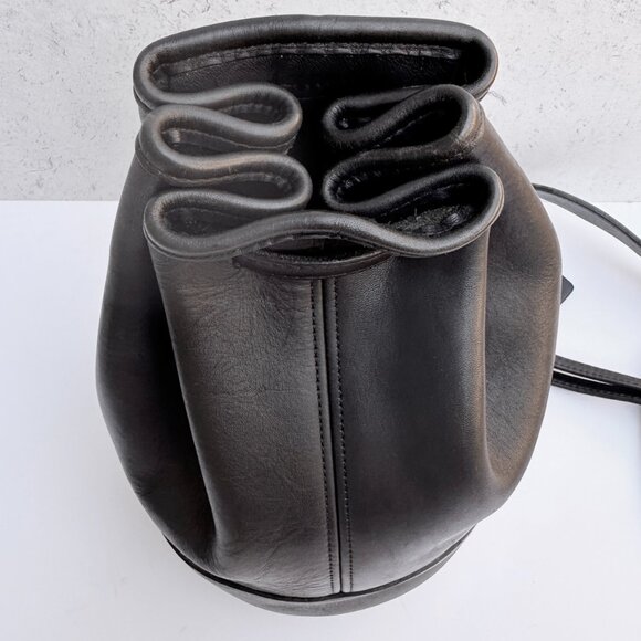 Coach | Bags | Rare Coach Vintage 9s Bixby Sling Black Leather Bag ...